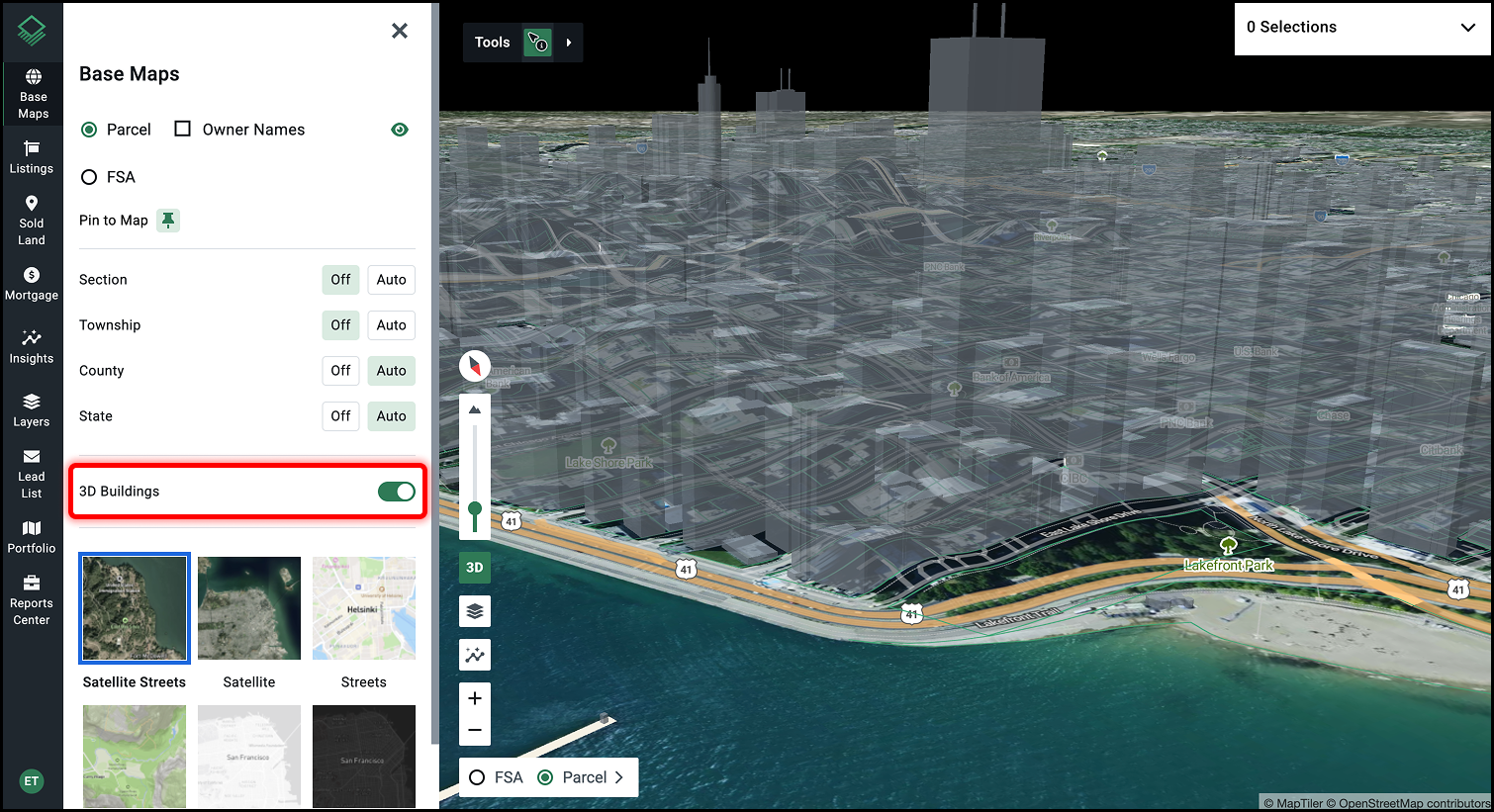 View Maps in 3D