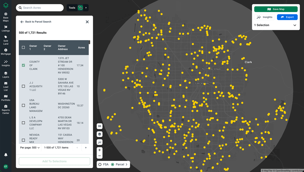 Use Advanced Parcel Search