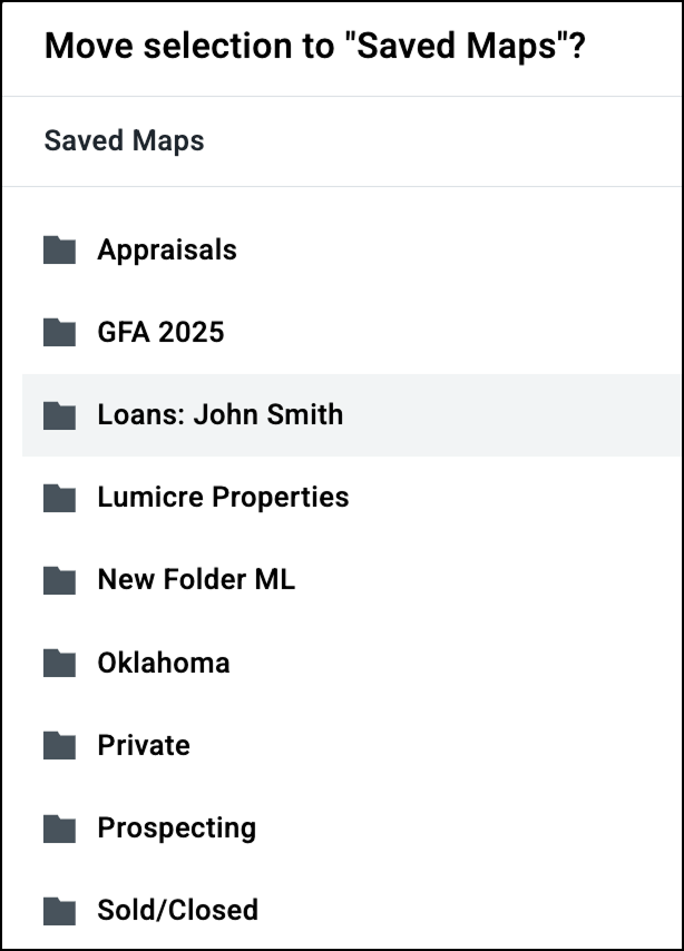 Move Maps into a Folder