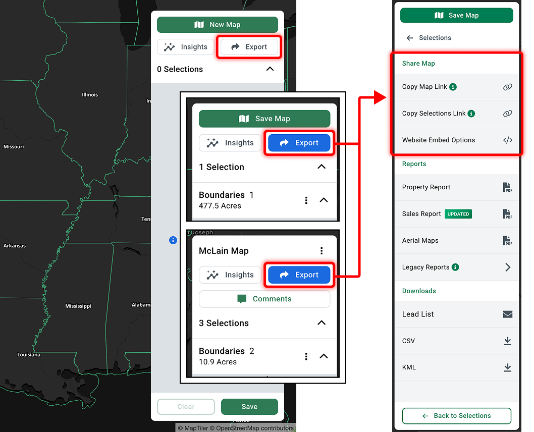 Share An Acres Map With Others