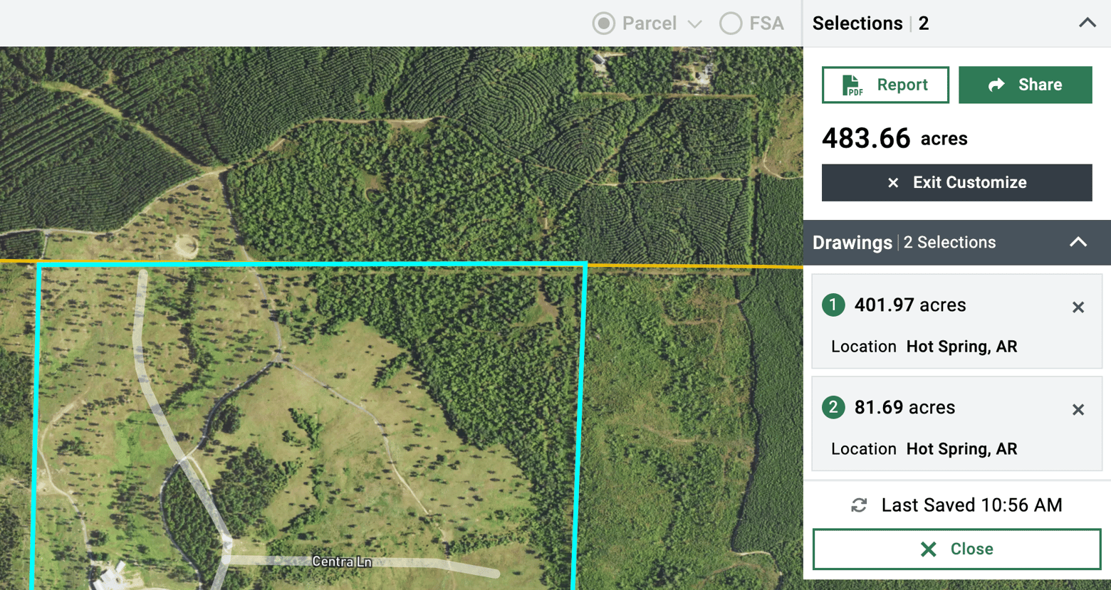How do I embed an Acres map on my website?