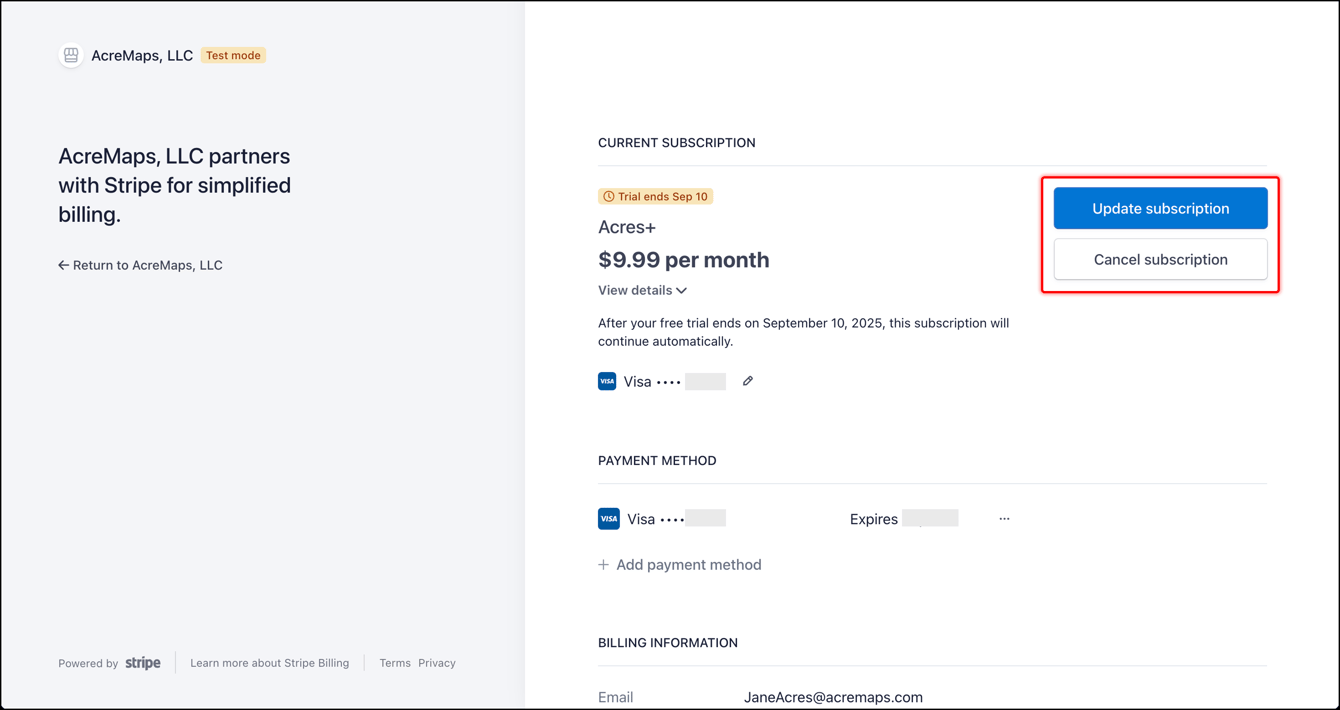 Change or Cancel Your Subscription